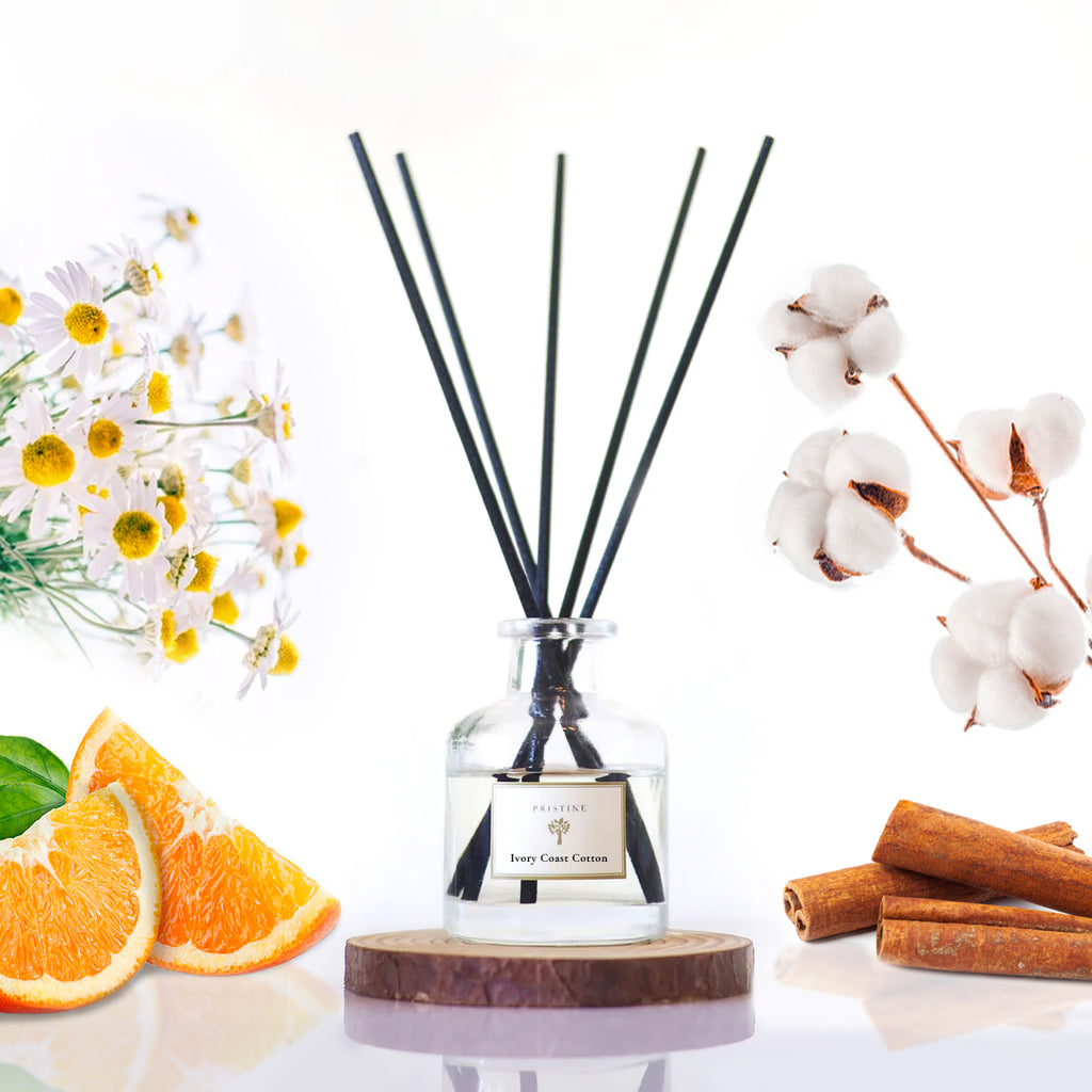 Ivory Coast Cotton Reed Diffuser - 50ml | Pristine SG